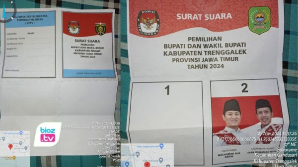 Surat Suara Berlogo Ngawi Beredar di TPS Trenggalek, Diduga Dampak ...